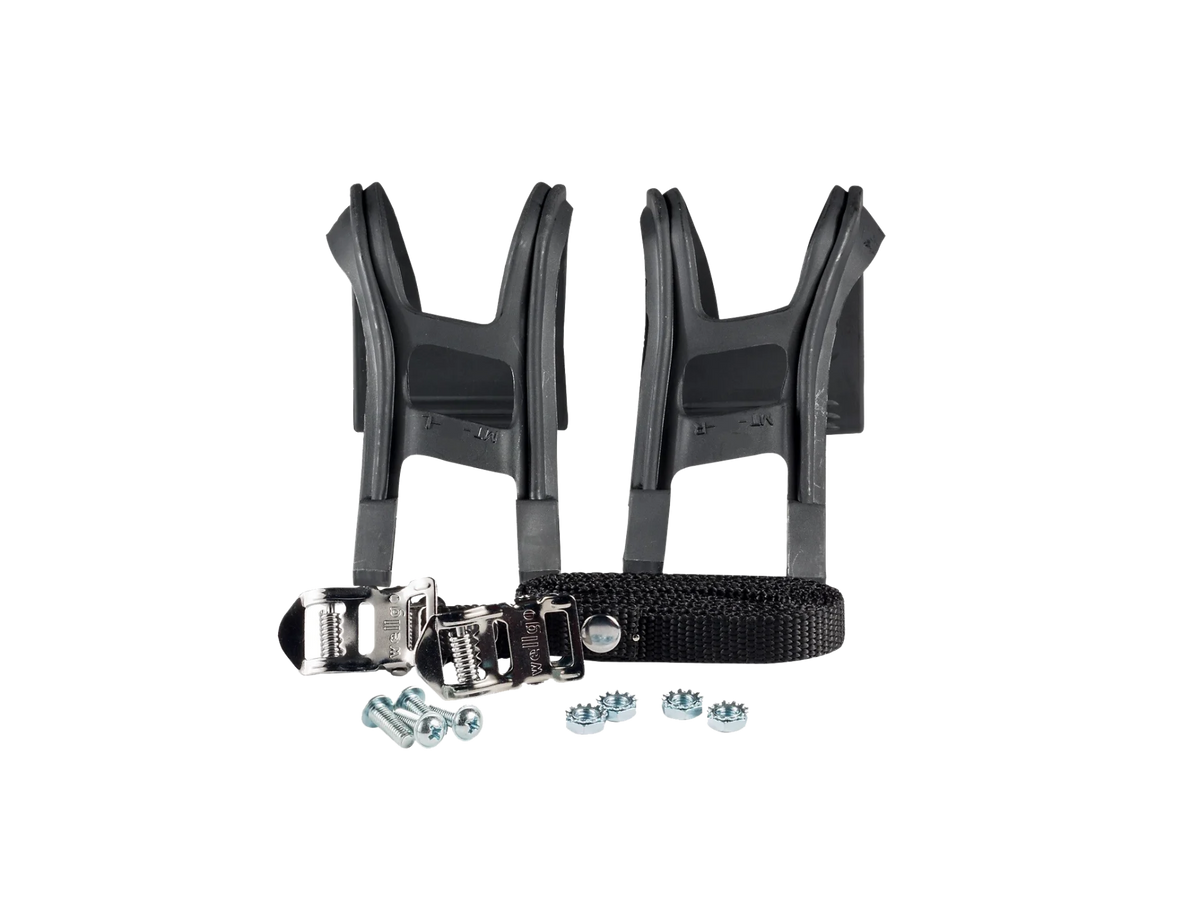 Wellgo MT-13 Medium Toe Clip & Strap Set – Okana Outdoors