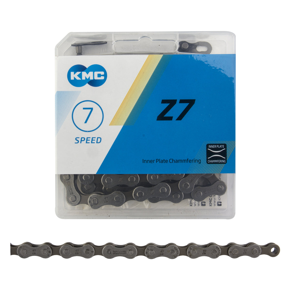 KMC Z7 Bike Chain 116L 5/6/7/8sp - CN50507 – Okana Outdoors